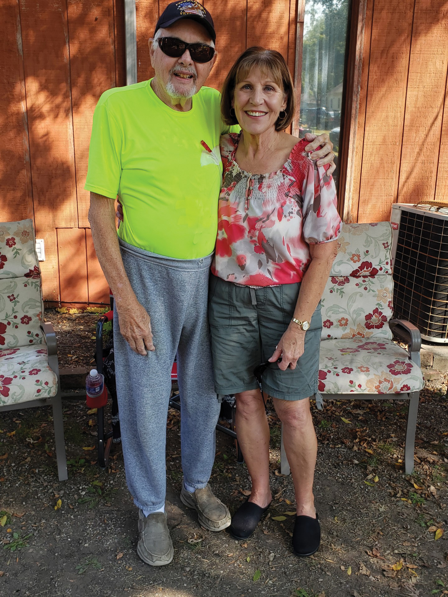 Vintage Auto Club Founder Revels in Car Parade by his Home